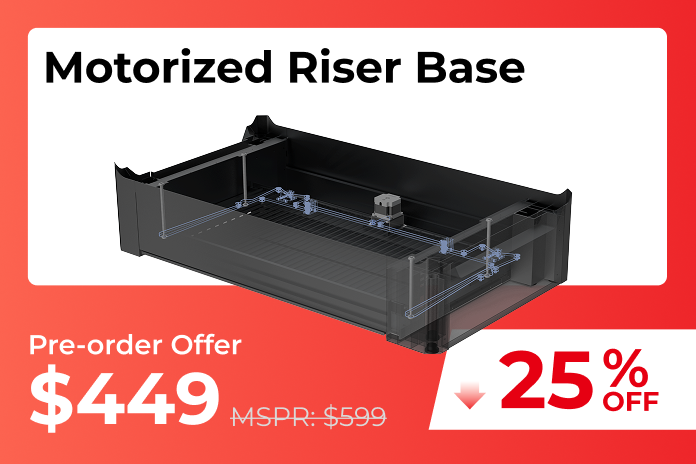 ACCELaser | Motorized Riser Base